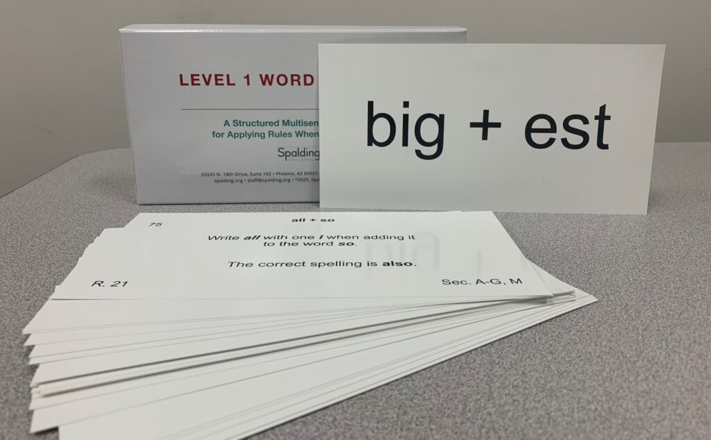 Word Builder Cards – Level 1 WB1 – Spalding Education